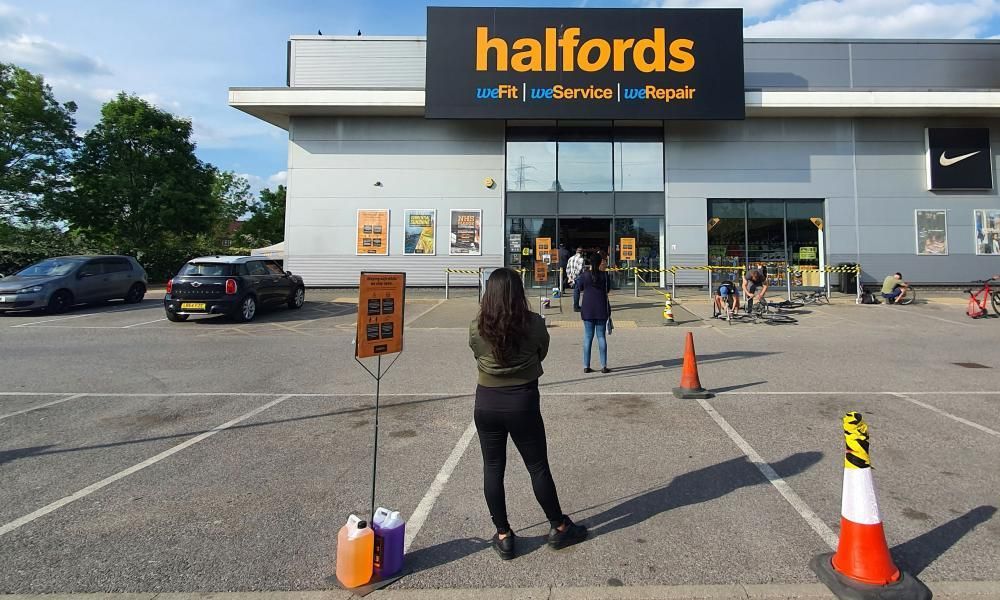 Halfords to reopen 53 stores after physical-distancing…