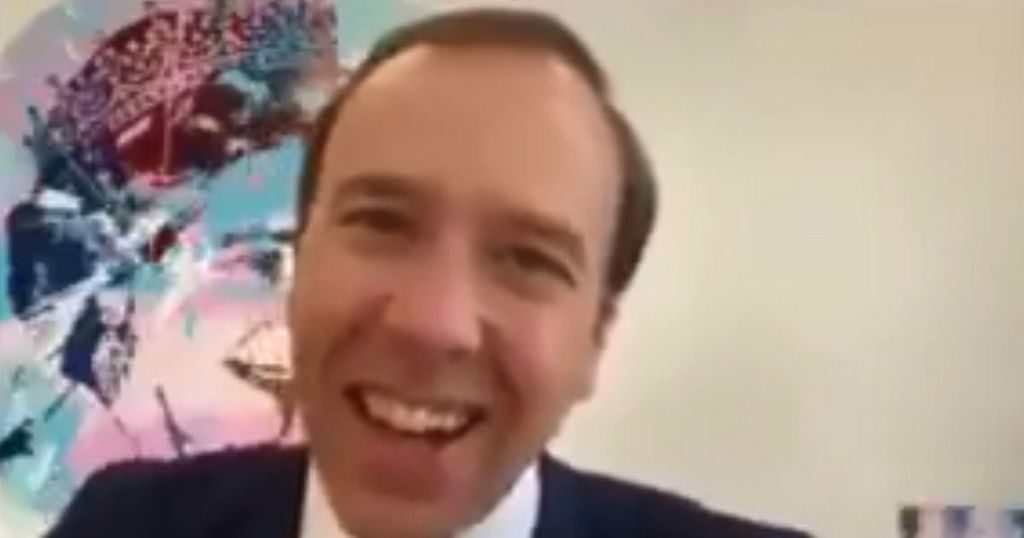 Matt Hancock slammed for laughing through coronavirus…