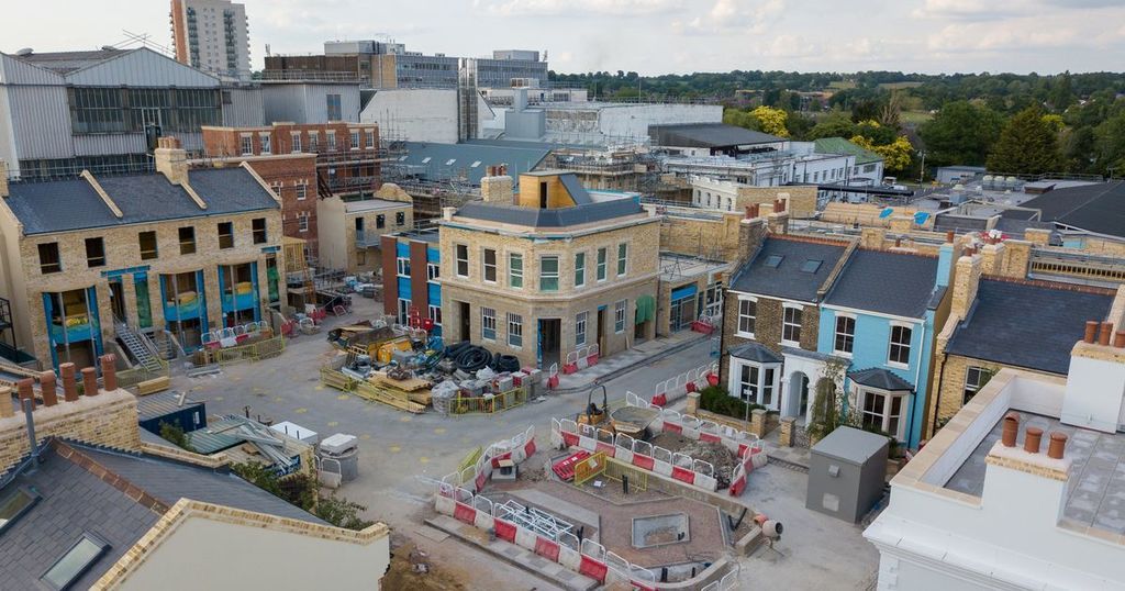 EastEnders' new £87m set almost complete as finishing…