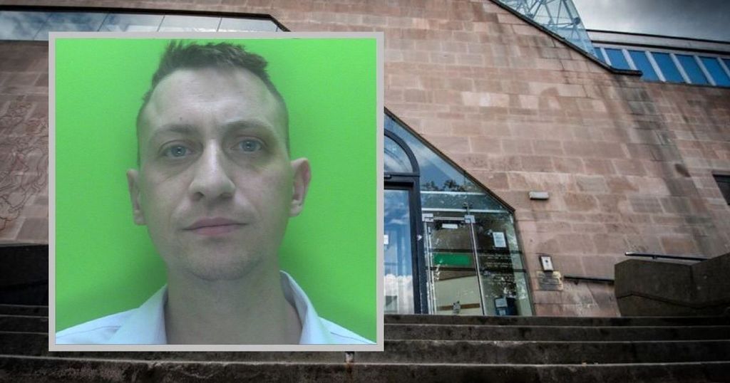 This is the face of a man who spat at an ambulance…