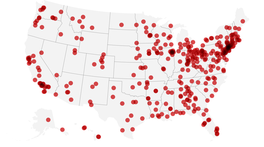 George Floyd protests mapped: Three revealing maps…