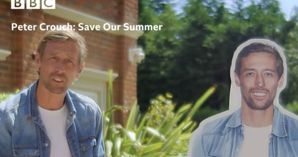 Peter Crouch using lifesize cardboard cut outs to ward…