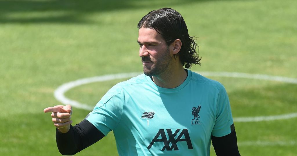 Liverpool goalkeeper Alisson Becker shows off sharp…