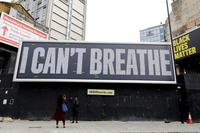 Black Lives Matter unveil billboard in Westminster to…