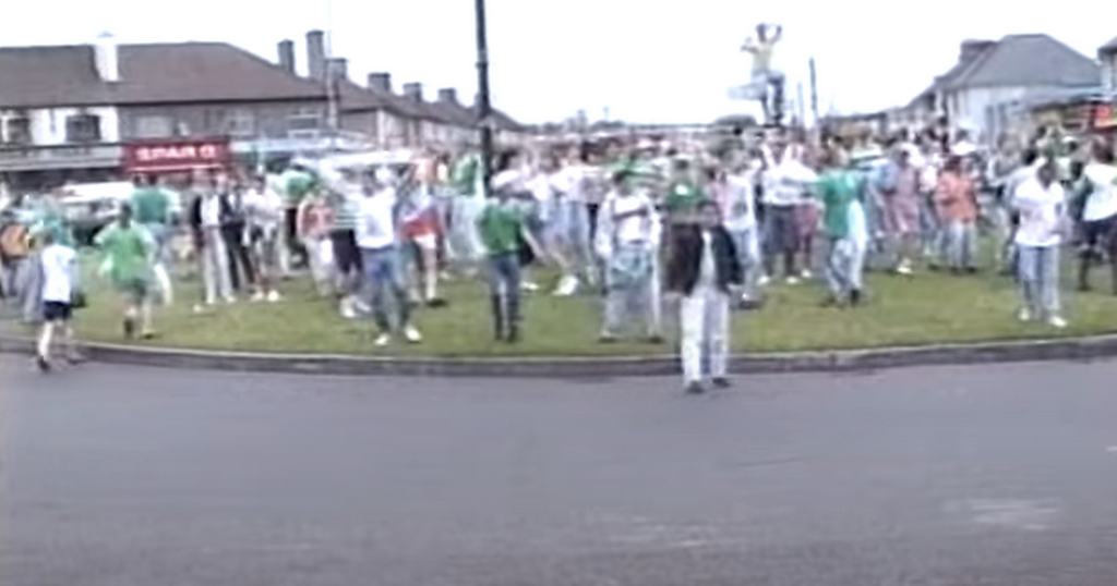 Jack Charlton: The iconic Walkinstown Roundabout video…