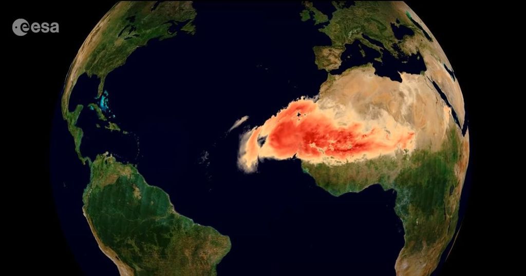 Incredible satellite footage shows 'Godzilla' dust…