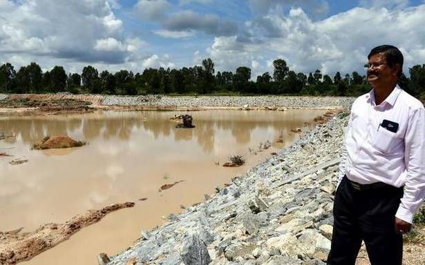 This once-dry campus in Hassan is now all green