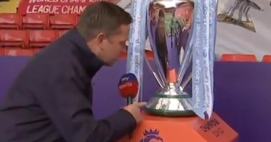 Blue ribbons on Premier League trophy explained as…
