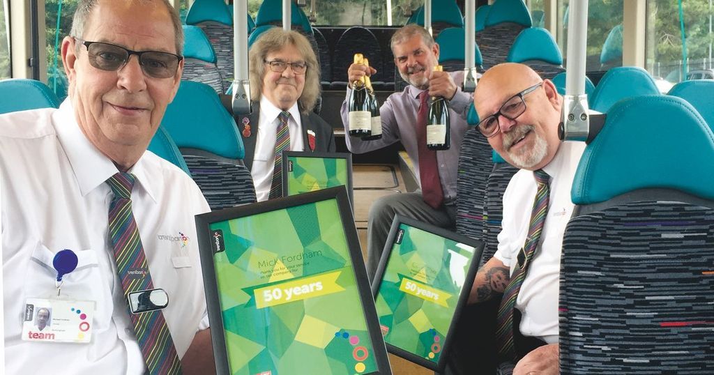 Meet the trentbarton bus drivers who have clocked up…