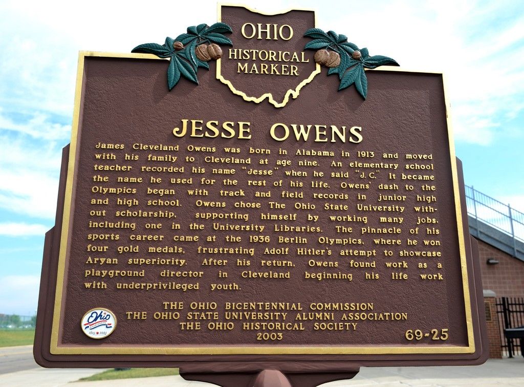 Jesse Owens won the first of his four gold medals…