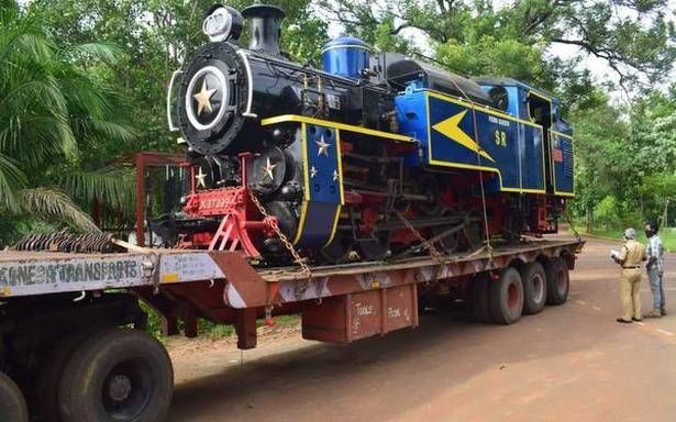 Overhauled steam loco of NMR dispatched from Tiruchi…