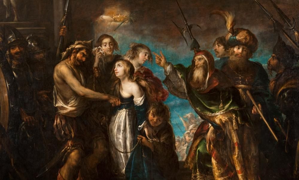 Who is the saint being sent to her death? The great…