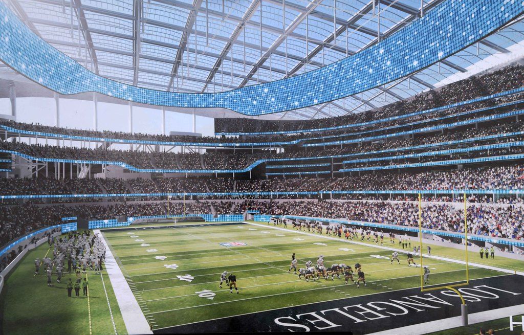 Check out SoFi Stadium and Rams’ new uniforms in…