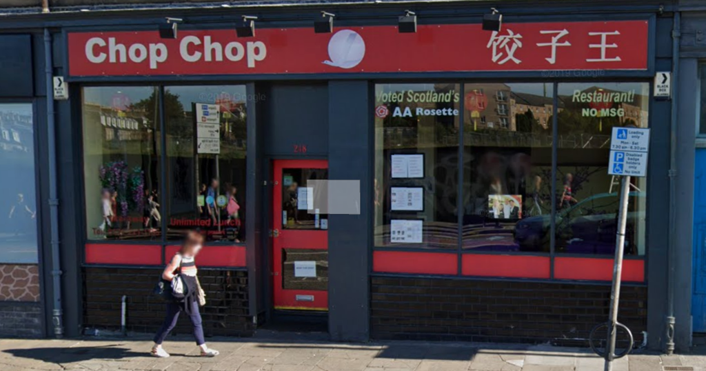Chinese takeaway and Edinburgh institution Chop Chop…