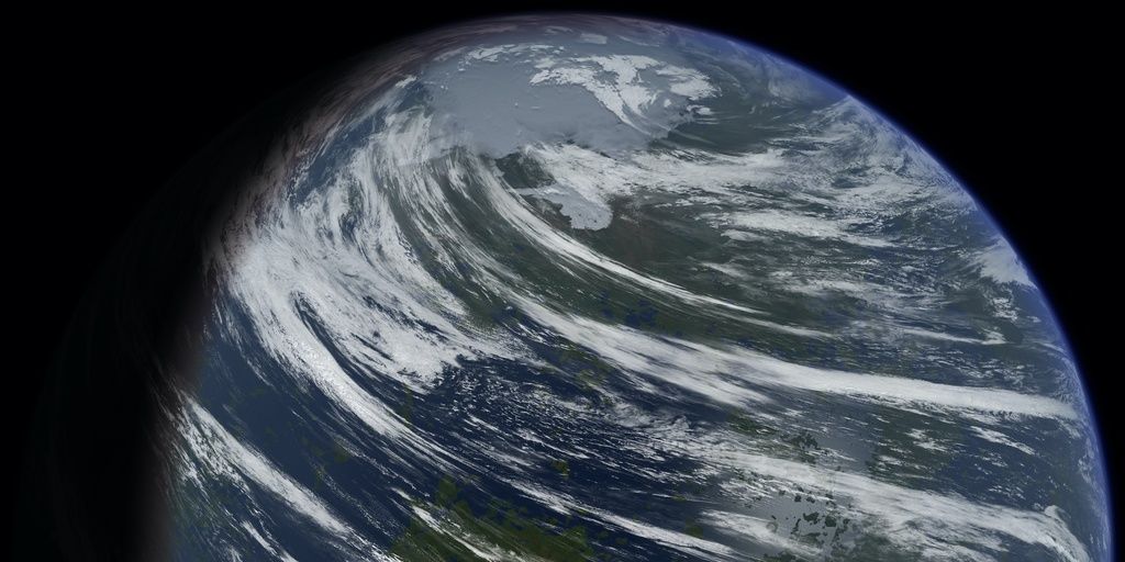 Venus map with water: stunning terraforming image…